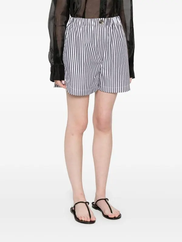 Sportmax Striped Cotton Shorts - Multicolor