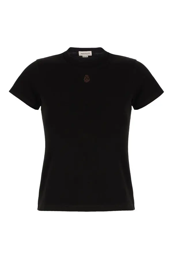 Alexander McQueen Solid Short Sleeve T-shirt - Multicolor