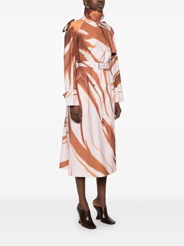 Dries Van Noten Risto Printed Cotton Trench Coat