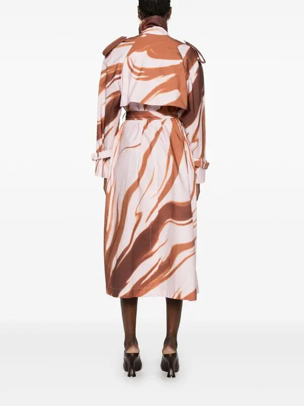 Dries Van Noten Risto Printed Cotton Trench Coat