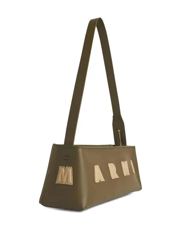 Marni Shoulder Bag With Logo Plaque