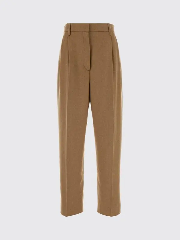 Prada Camel Wool Trousers - Brown