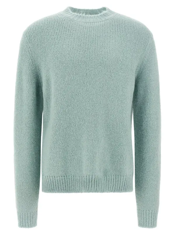 JIL SANDER Alpaca Wool Blend Pullover - Blue