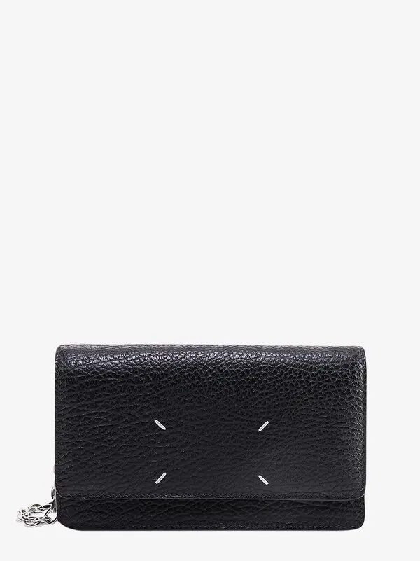 MAISON MARGIELA Four Stitches Leather Crossbody Bag - Black