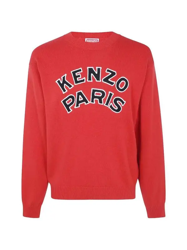 Kenzo Embroidered Logo Sweatshirt - Red
