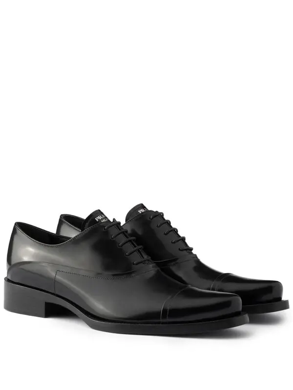 Prada Allacciate Leather Oxford Shoes