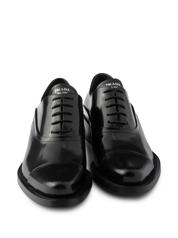 Prada Allacciate Leather Oxford Shoes
