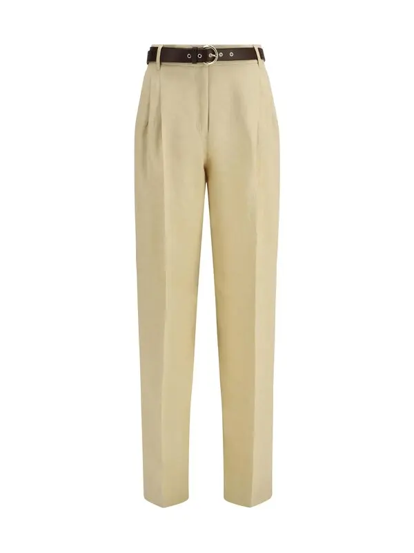 Max Mara Mstsumero Pants In Linen Batavia