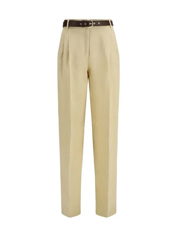 Max Mara Linen Trousers - Cream
