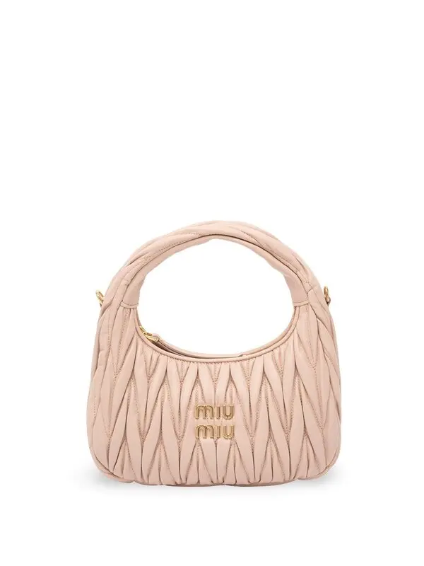 Miu Miu Wander` Matelassé Leather Hobo Bag - Multicolor