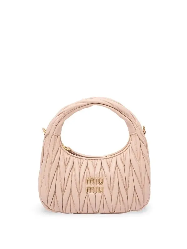 Miu Miu Wander Matelassé Leather Hobo Bag - Multicolor