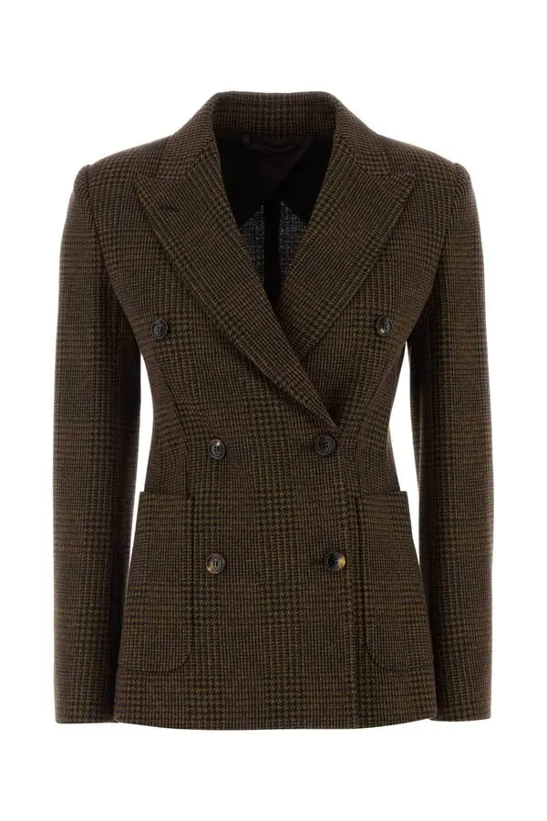 Max Mara Embroidered Cotton Blend Zulma Blazer