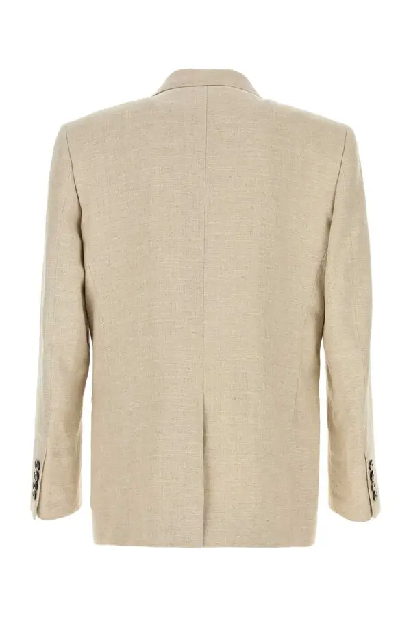 Valentino Garavani Beige Linen Blend Blazer