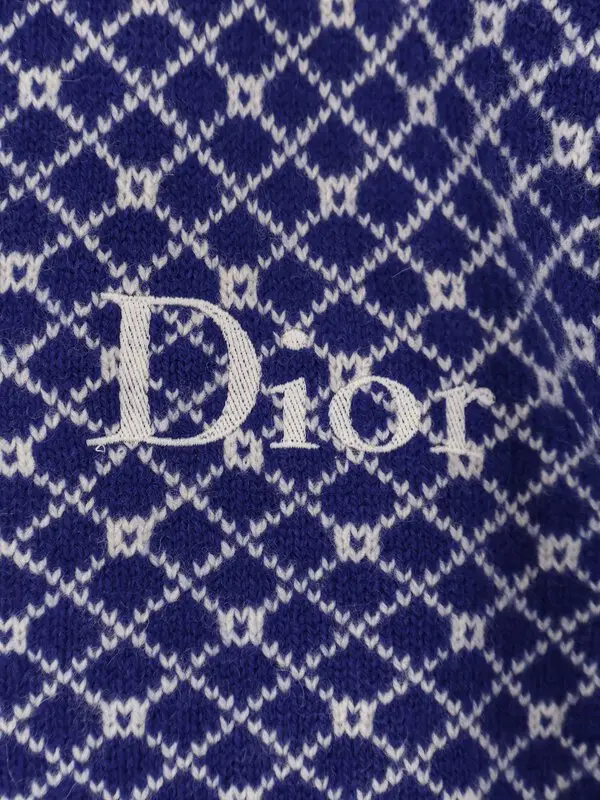 Dior Wool Sweater With Bicolor Pattern