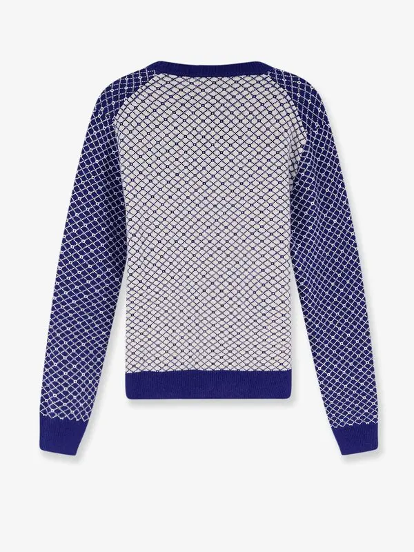 Dior Wool Sweater With Bicolor Pattern - Multicolor