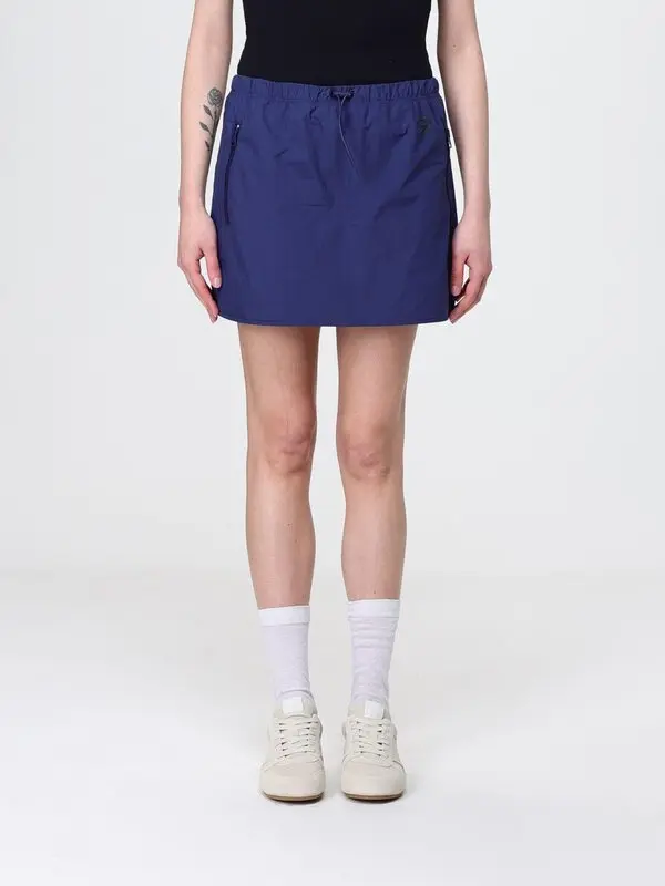 Gucci Nylon Mini Skirt With Drawstring - Blue