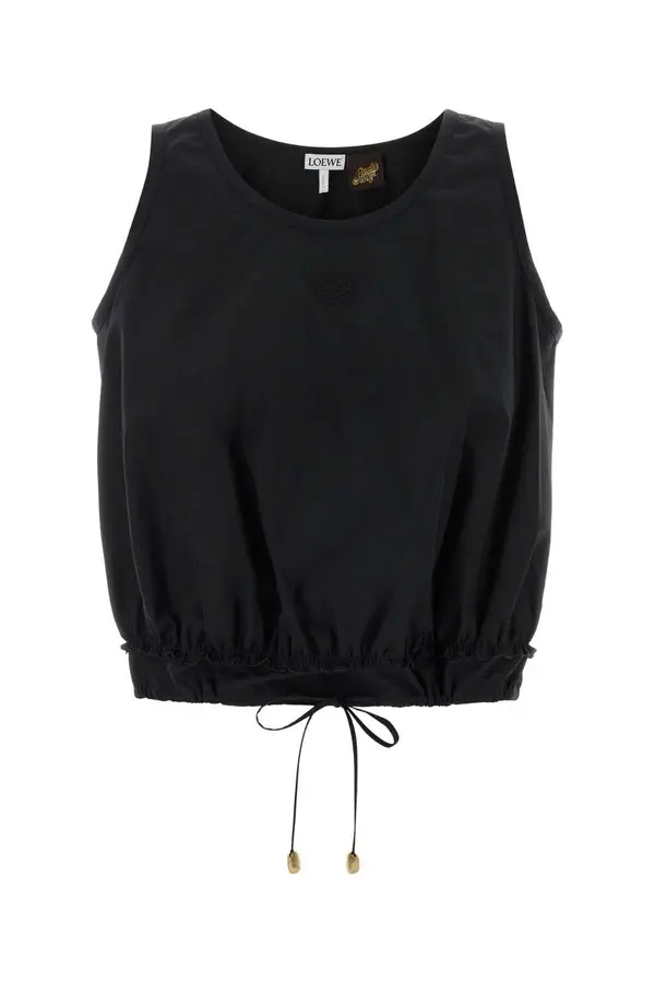 Loewe Poplin Top - Black