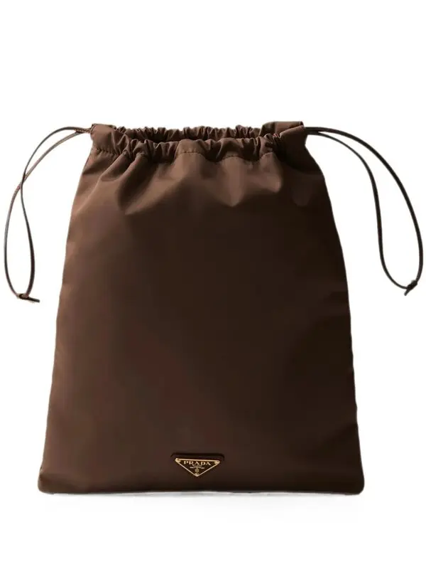 Prada Re-nylon Pouch Wish - Brown