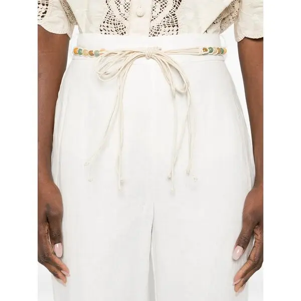 Zimmermann Palazzo Pants - White