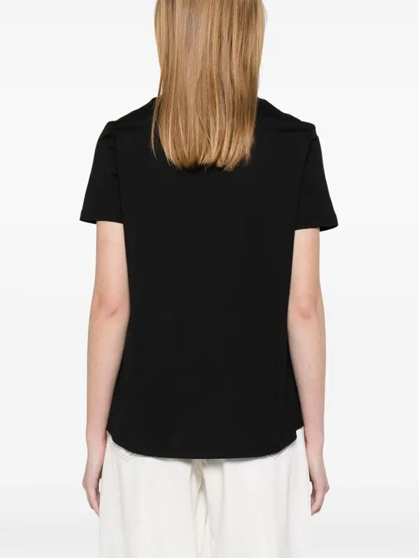 Max Mara Embroidered Cotton T-shirt - Multicolor