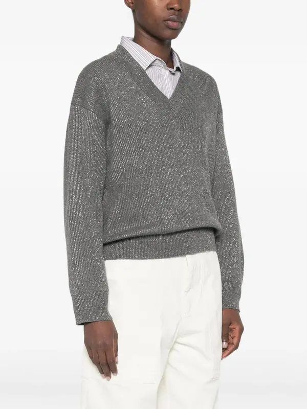 Brunello Cucinelli Maglia Scollo A V