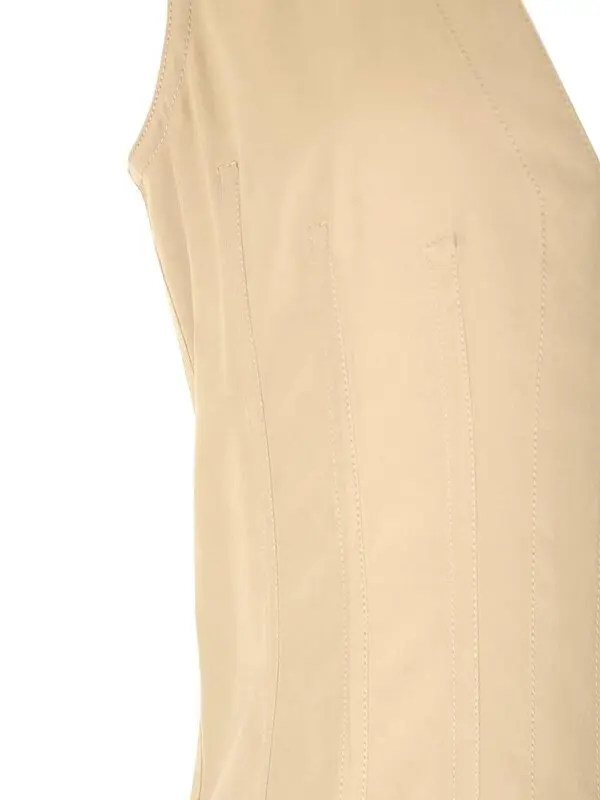Bottega Veneta Cotton Sleeveless Maxi Dress - Cream