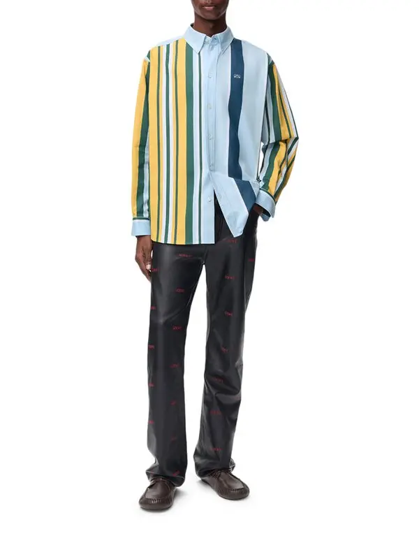Loewe Mid-weight Striped Cotton Twill Shirt