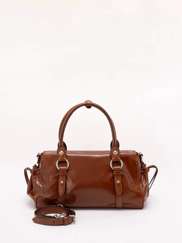 Miu Miu Shiny Leather Handbag