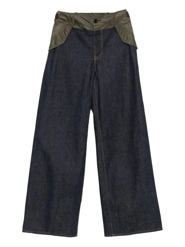 Sacai Denim Cotton Jeans - Multicolor