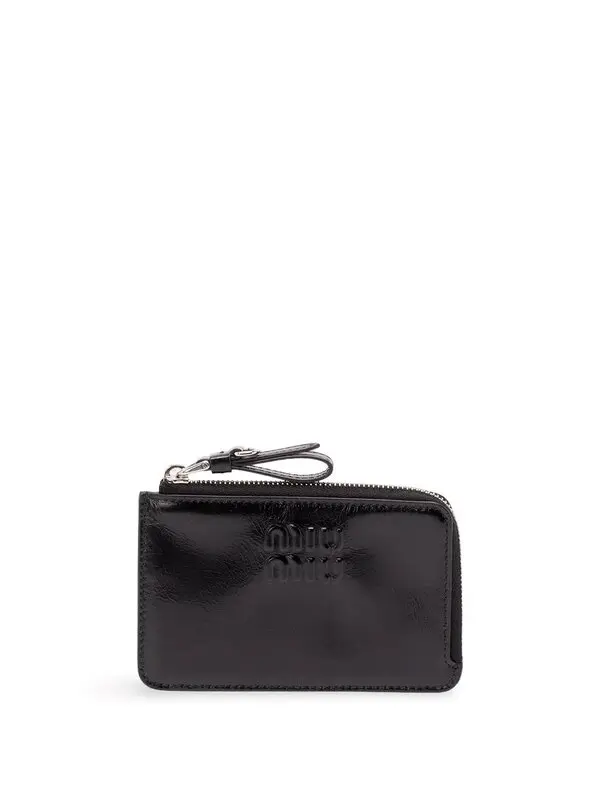 Miu Miu Leather Pouch Card Holder - Multicolor