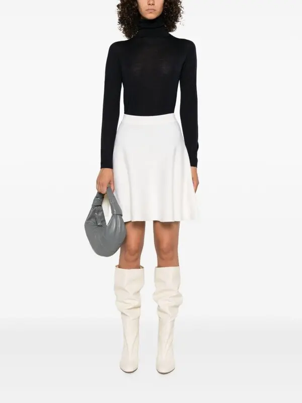 Max Mara Wool Midi Skirt - Multicolor