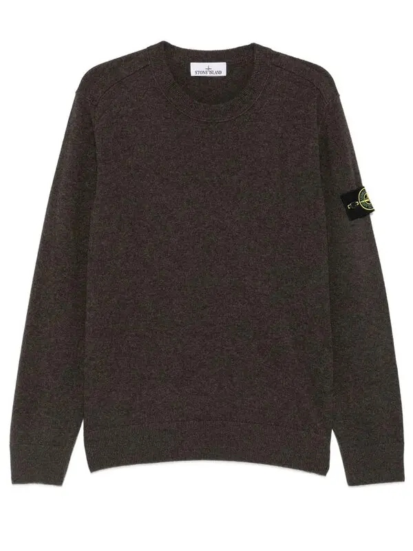 Stone Island Maglia Rws Wool Sweater - Gray