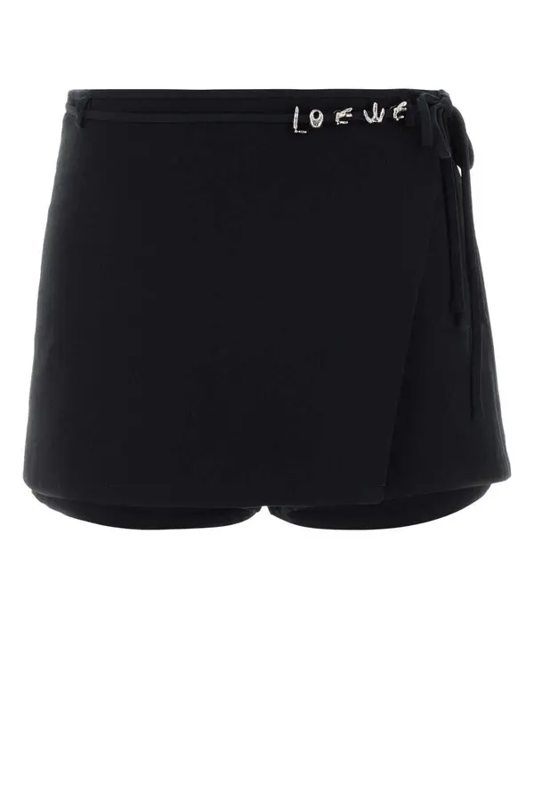 Loewe Cotton Blend Paula S Ibiza Shorts - Black
