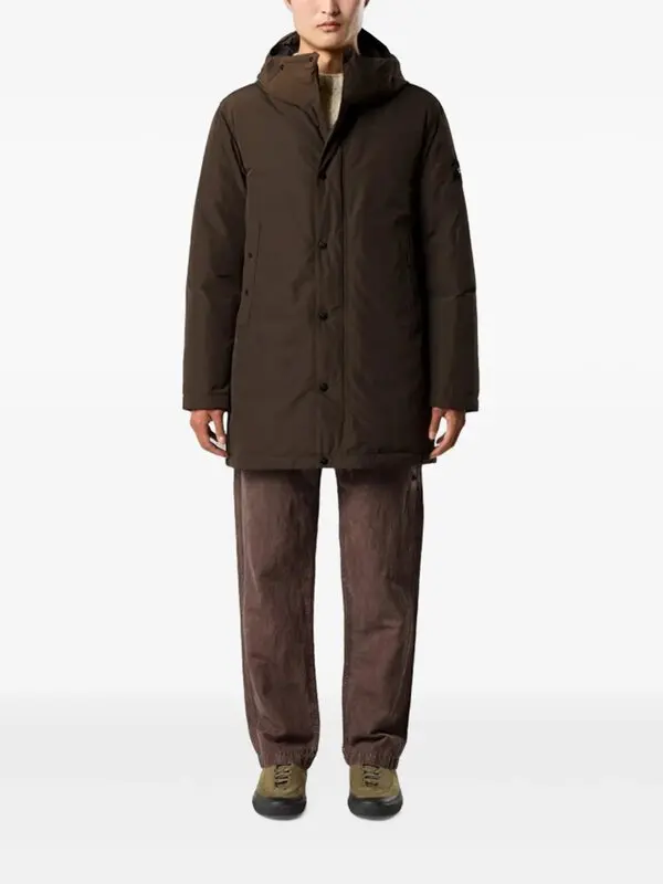 Stone Island Capospalla Lungo Con Piuma Rds