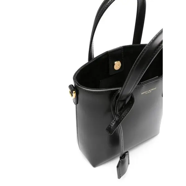 Saint Laurent Smooth Leather Tote - Black