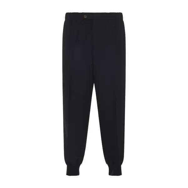 LANVIN Virgin Wool Track Pants - Black