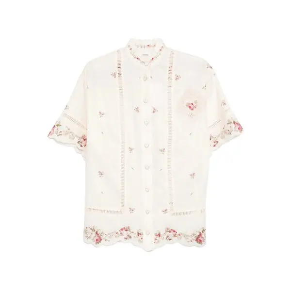 Zimmermann Neutrals Tops Shirts