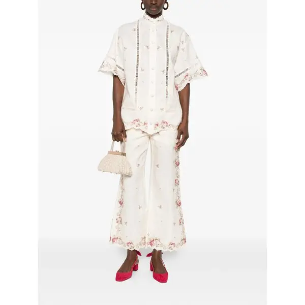 Zimmermann Neutrals Tops Shirts