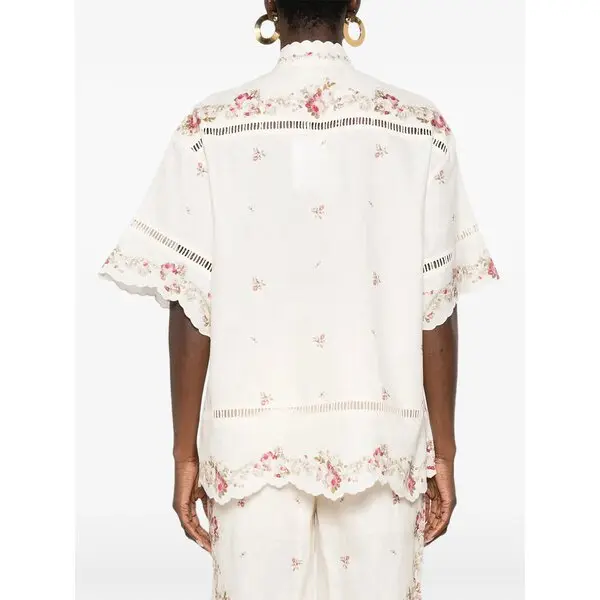 Zimmermann Neutrals Tops Shirts