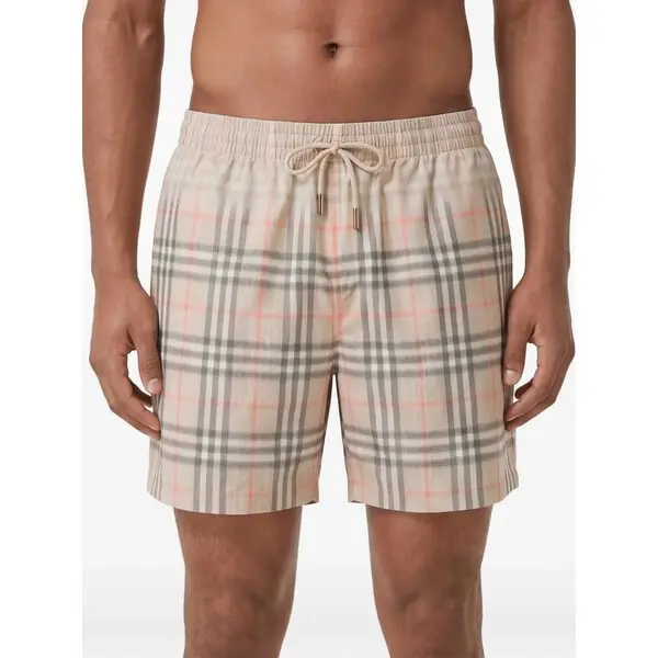 Burberry Neutrals Beachwear Swim Shorts