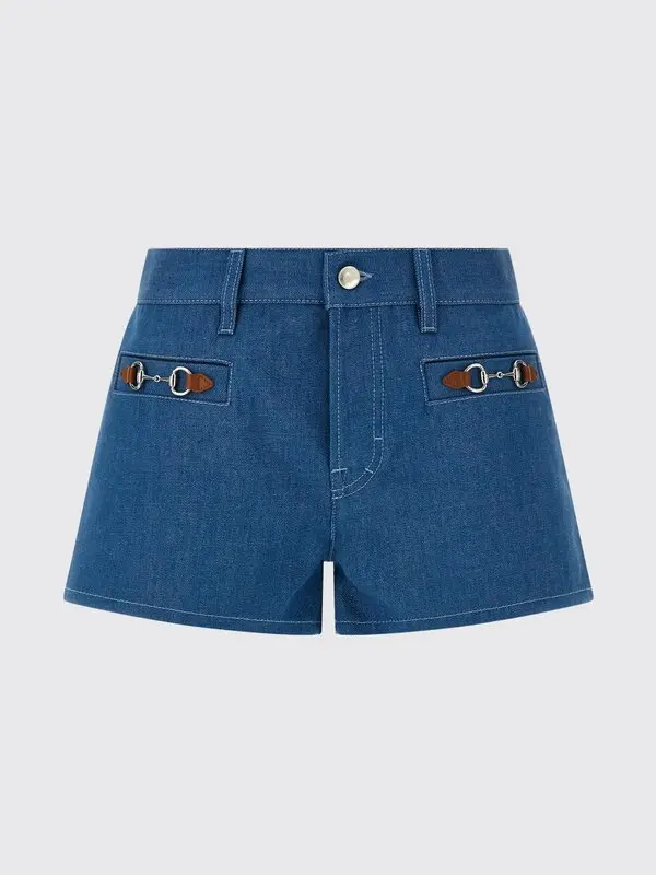 Gucci Cotton Shorts With Horsebit