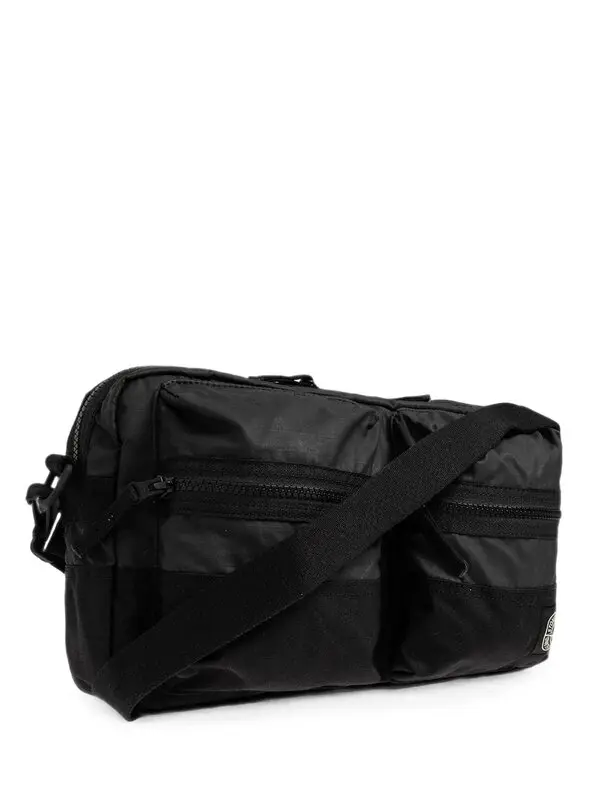 Stone Island Multiple Pocket Crossbody Bag - Black