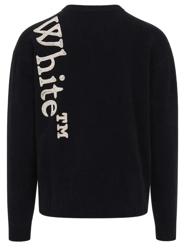 Off-White Vertical Bookish Knit Crewneck