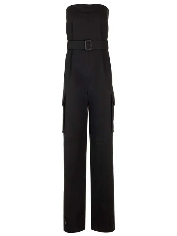 Saint Laurent Cassandre Bustier Jumpsuit