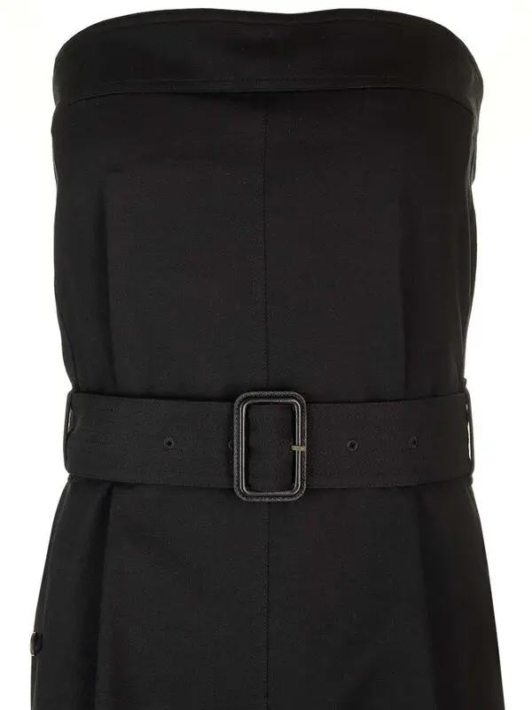 Saint Laurent Cassandre Bustier Jumpsuit