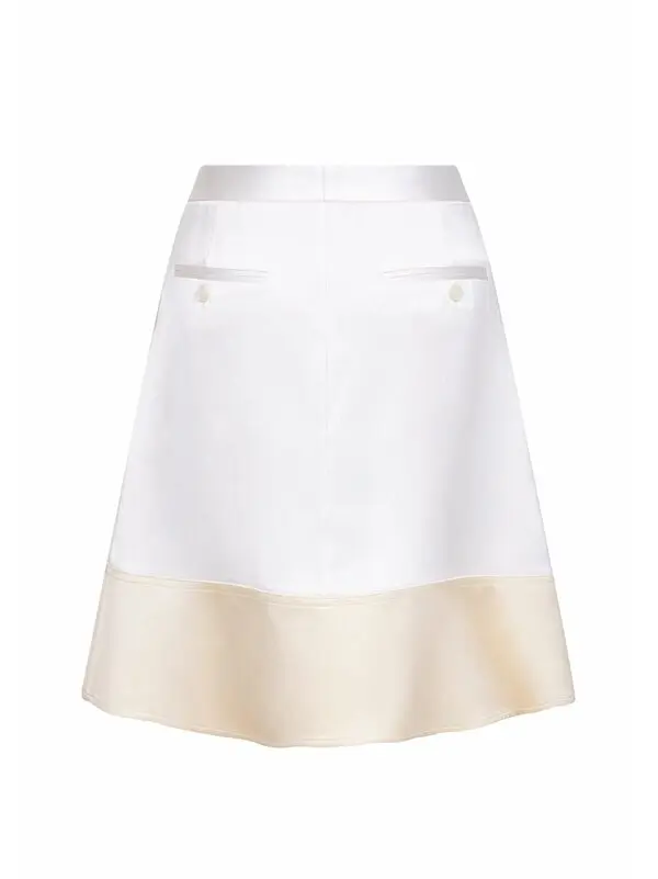 TOTEME Satin Tuxedo-style Skirt - Multicolor