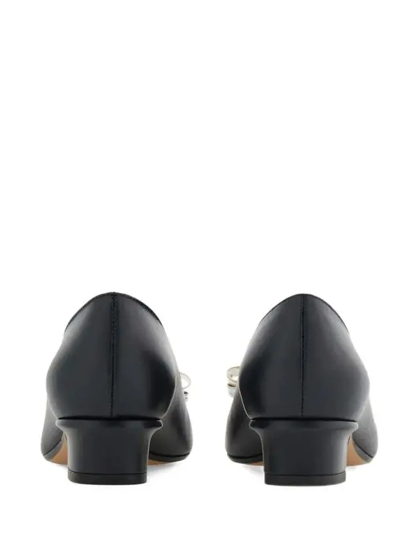 FERRAGAMO Vara 2.0 Smooth Leather Décollet - Black
