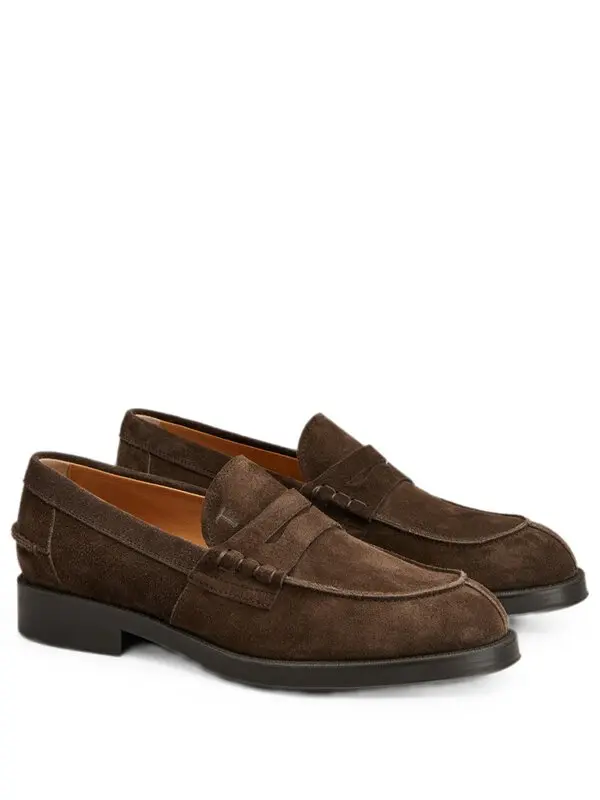 TOD'S Suede Penny Loafers