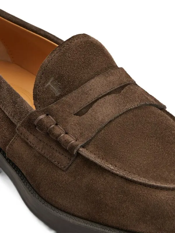 TOD'S Suede Penny Loafers