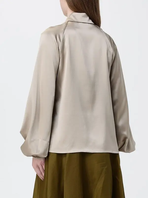 Max Mara Silk Satin Shirt - Cream